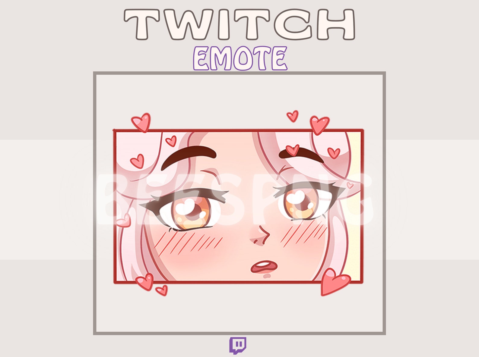 Twitch Emote » "daisy Love'' » Emotes for Twitch | Cute Emote, Meme ...