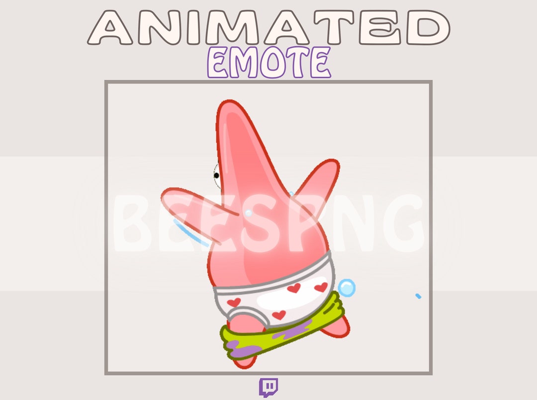 Animated Twitch Emote ''Running Star'' Emotes for Twitch Patrick Emotes ...