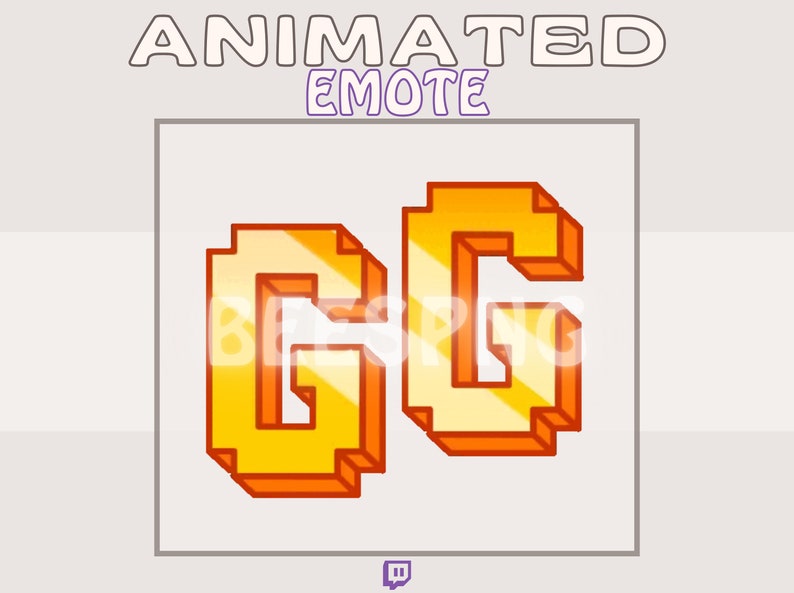 Animated Twitch Emote » GG » Text Emotes | GG Emote, Text Emotes ...