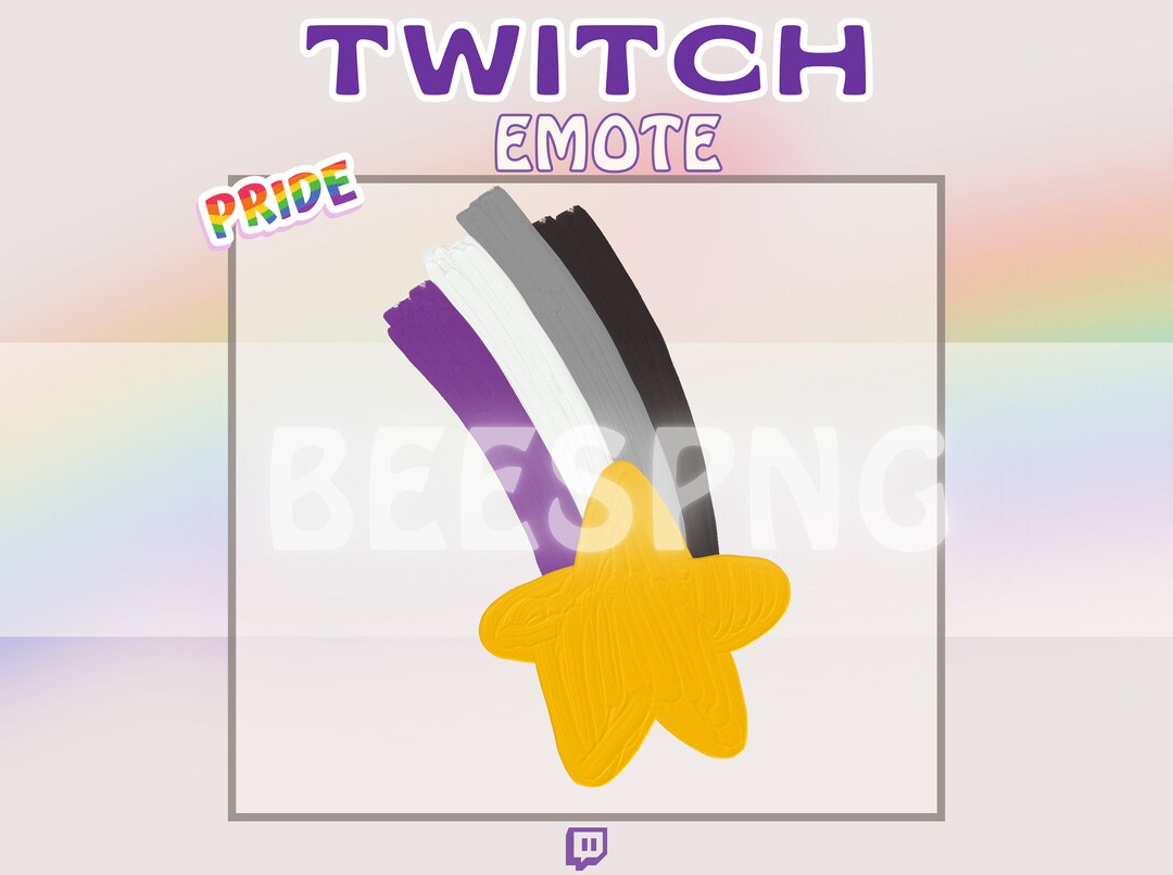 Twitch Emote » ''asexual Pride Star'' » Emotes for Twitch | Pride ...