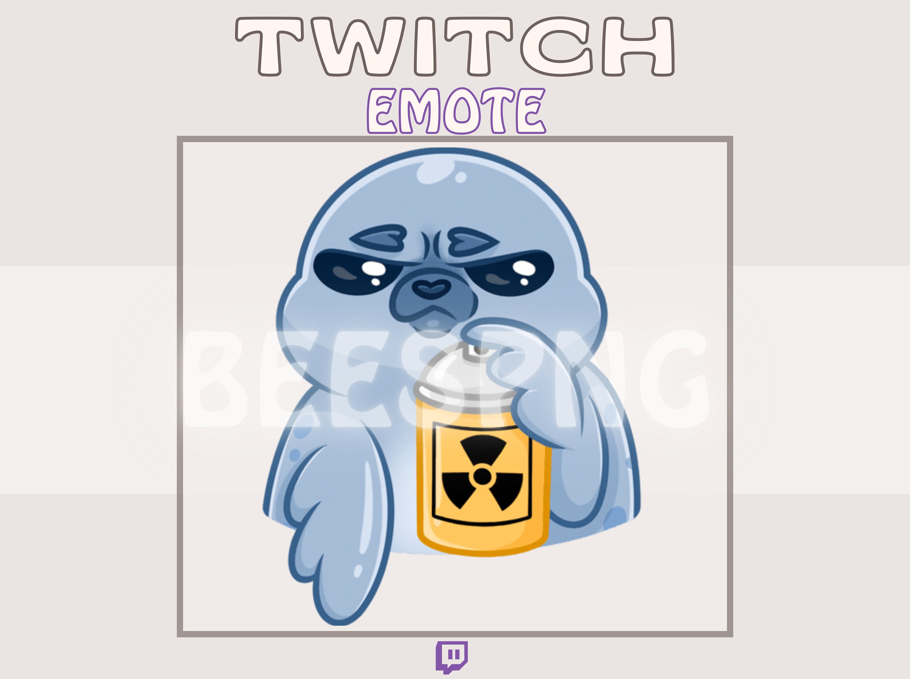 Twitch Emote » "toxic'' » Emotes for Twitch | Seal Emote, Toxic Emote ...