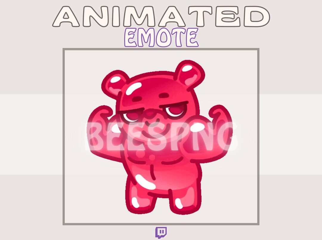 Flex Gummy » Twitch Emote » Animated // Stream Assets • Beespng - Etsy