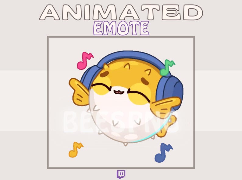 Animated Twitch Emote » "party Puffer'' » Emotes for Twitch ...