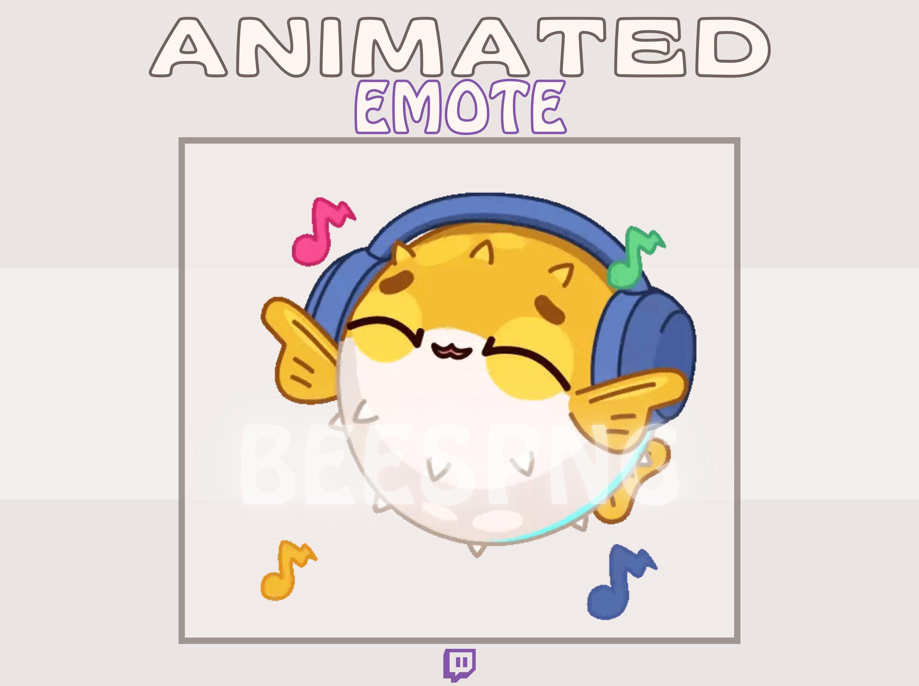 Animated Twitch Emote » "party Puffer'' » Emotes for Twitch ...