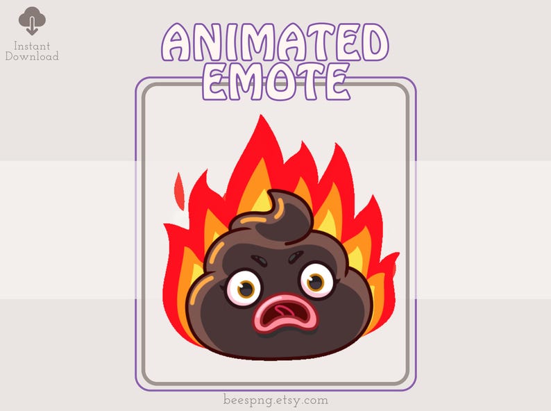 Angry Poop » Twitch Emote » Animated // Stream Assets • Beespng - Etsy Canada
