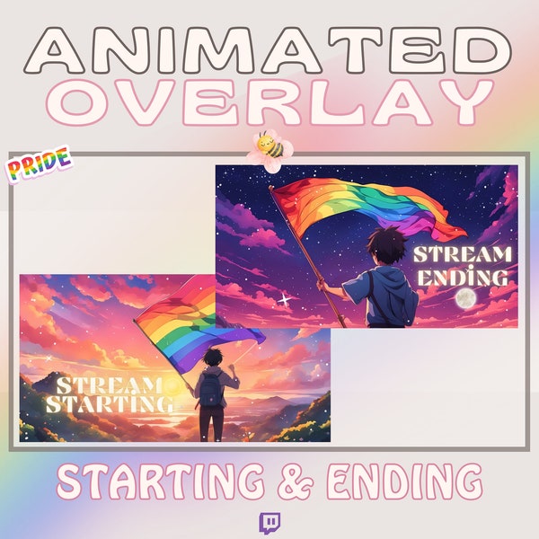 Twitch Pride Overlay Animated - Etsy