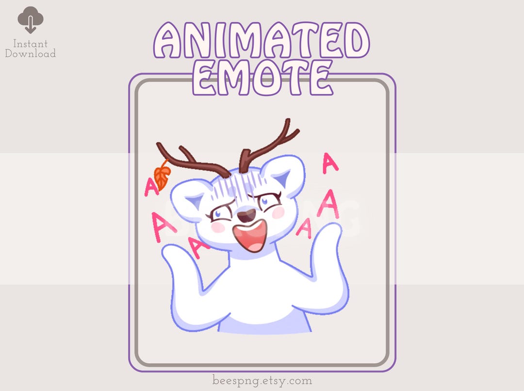 Screaming Catalope » Twitch Emote » Animated [ Instant Download ...