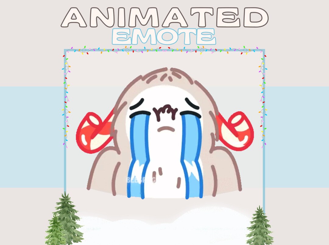 Sobbing » Animated Christmas Yeti Emote » Available in Set | #beespng ...