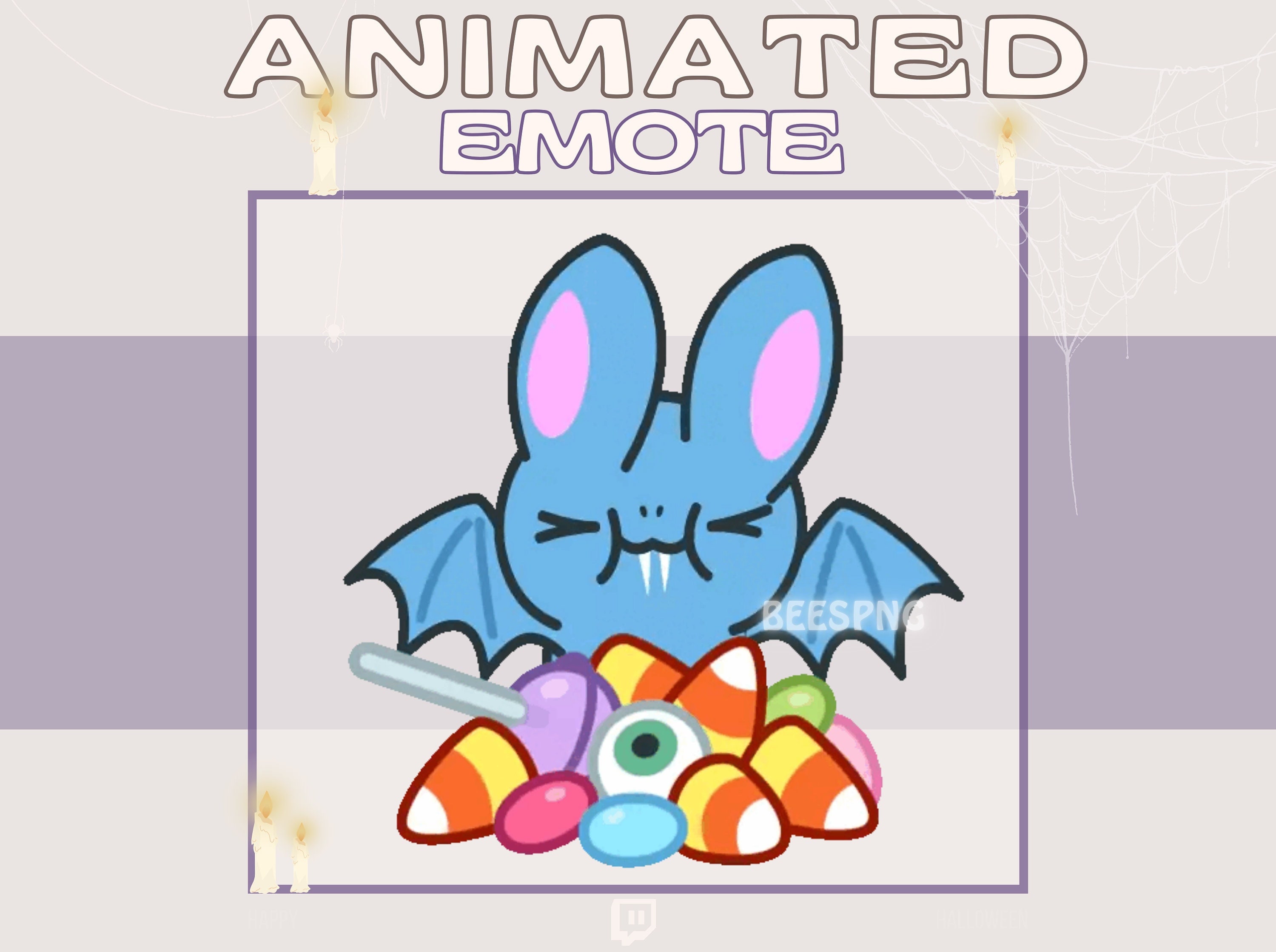 Animated Twitch Emote » TREATS » Halloween Emotes | Bat Emote, Trick or ...
