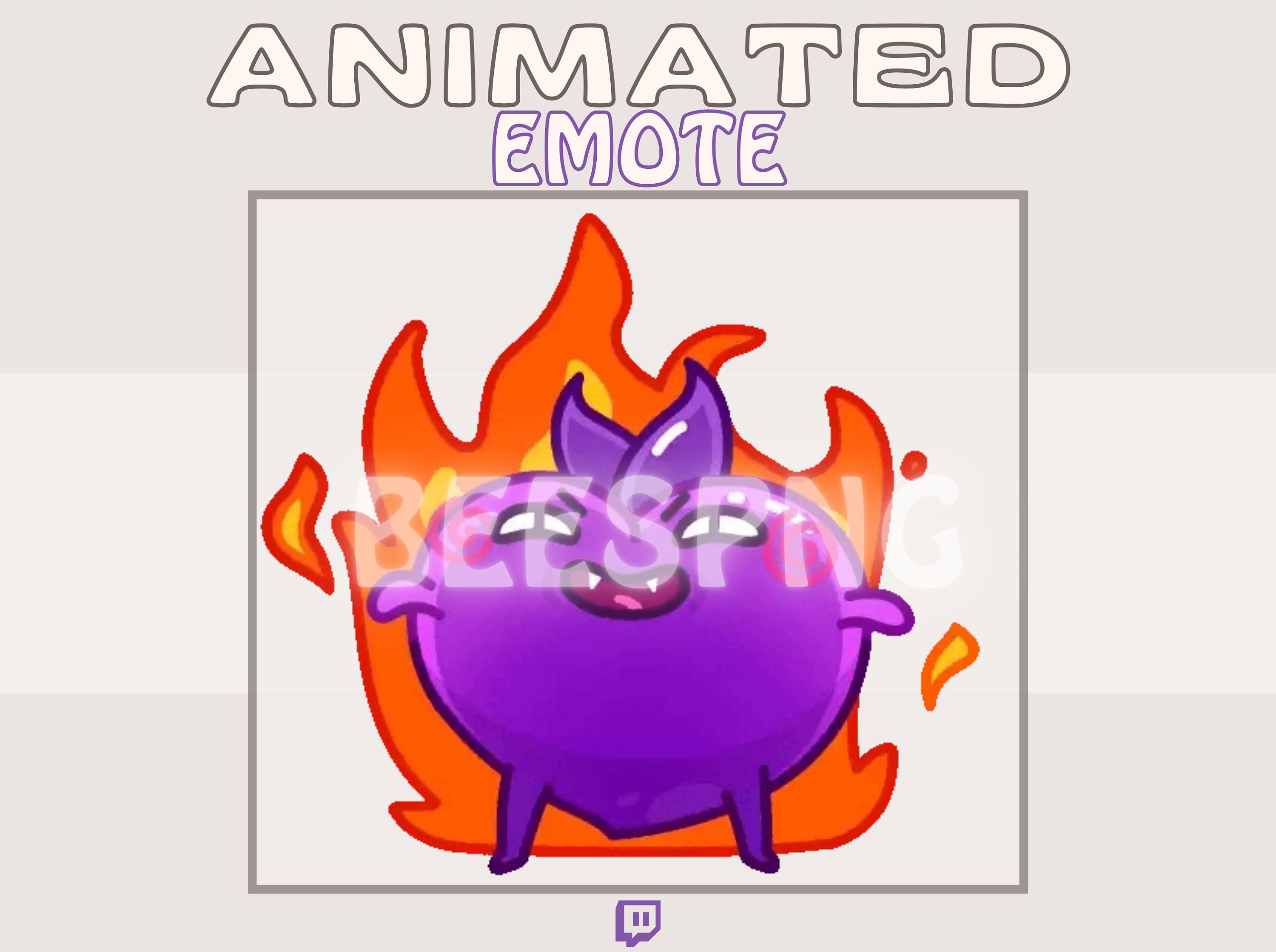 Animated Twitch Emote » " Evil Peach '' » Emotes for Twitch | Funny ...