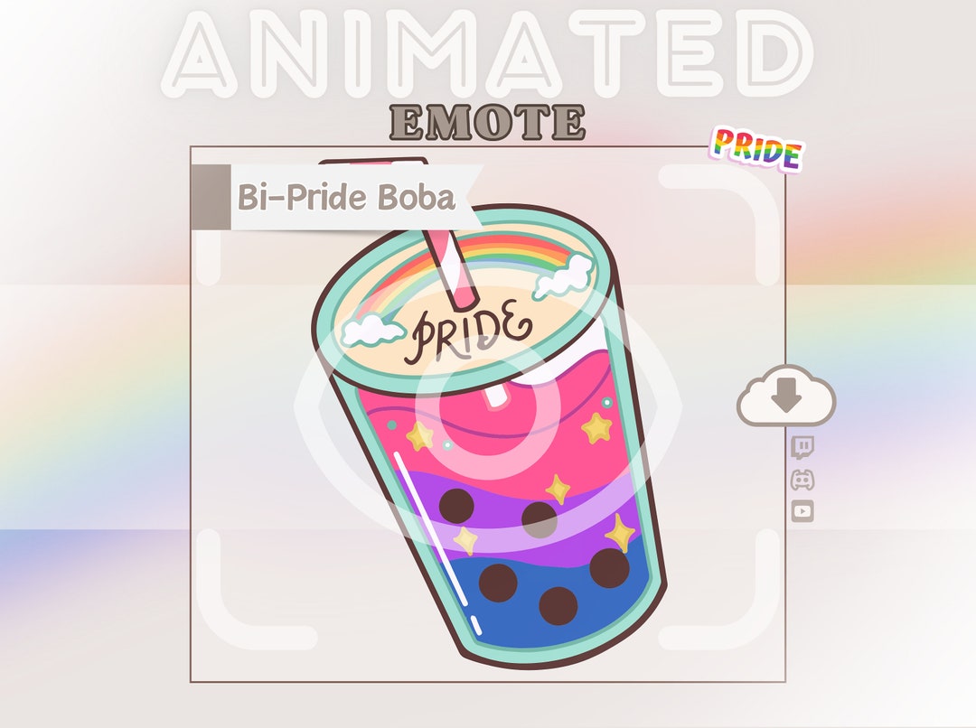 Twitch Emote » ''bisexual Boba Pride'' » Emotes for Twitch |pride ...
