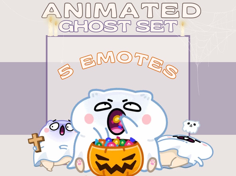 Ghost Hampster » Animated Halloween Emote Set for Twitch, & Kick ...