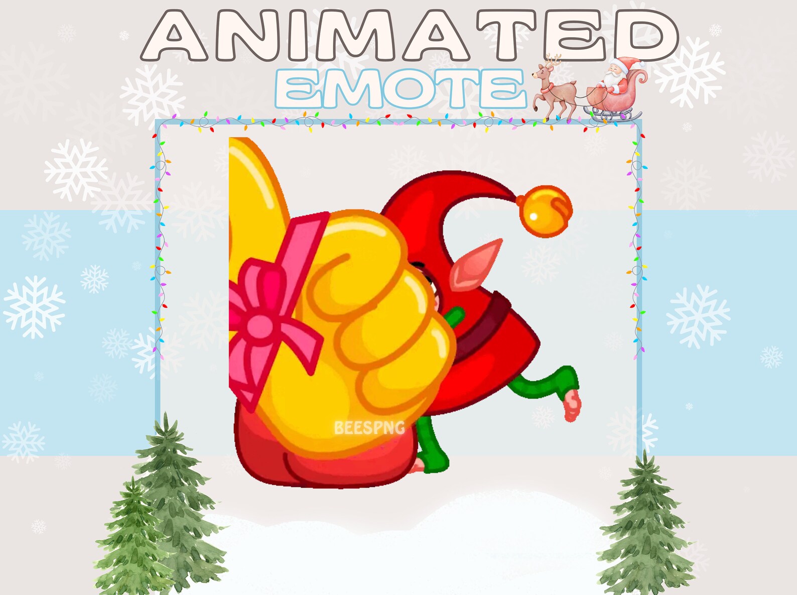 Animated Emote » Elf Agree » Instant Download | Christmas Stream Assets ...