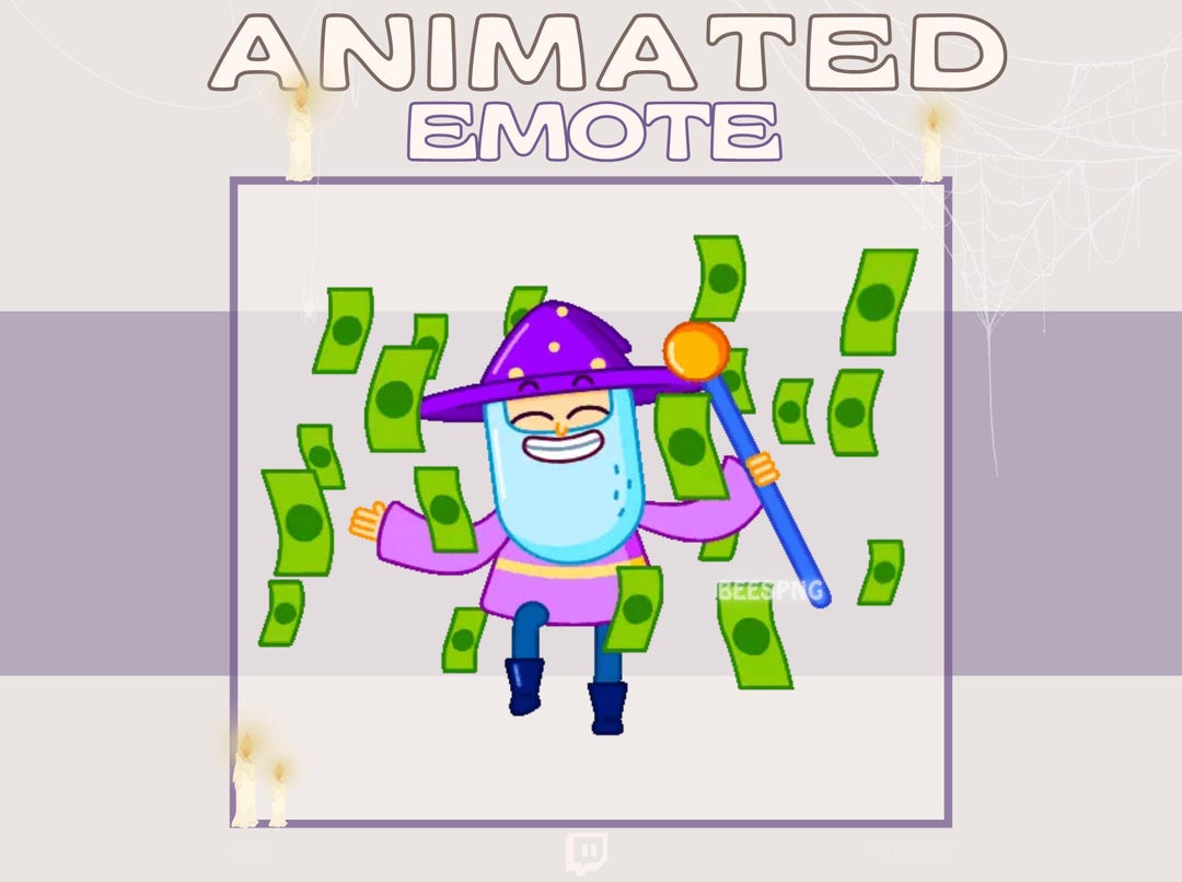 Animated Emote » ''money Rain'' » Emote for Twitch, Kick, Discord ...