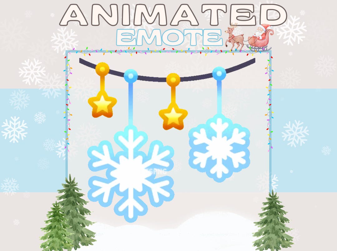 Animated Emote » Snowflake Décor Hype » Twitch Emotes, Christmas Emotes ...