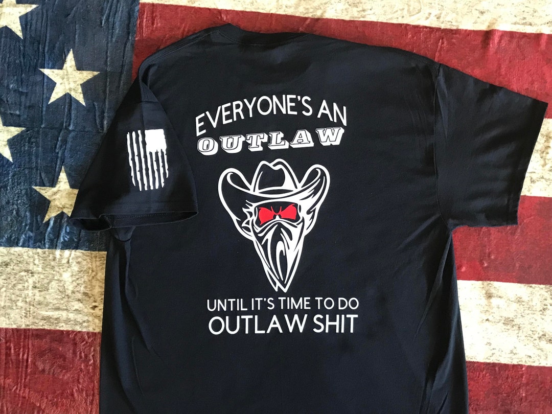Everyone's an Outlaw Custom Mens T-shirt - Etsy