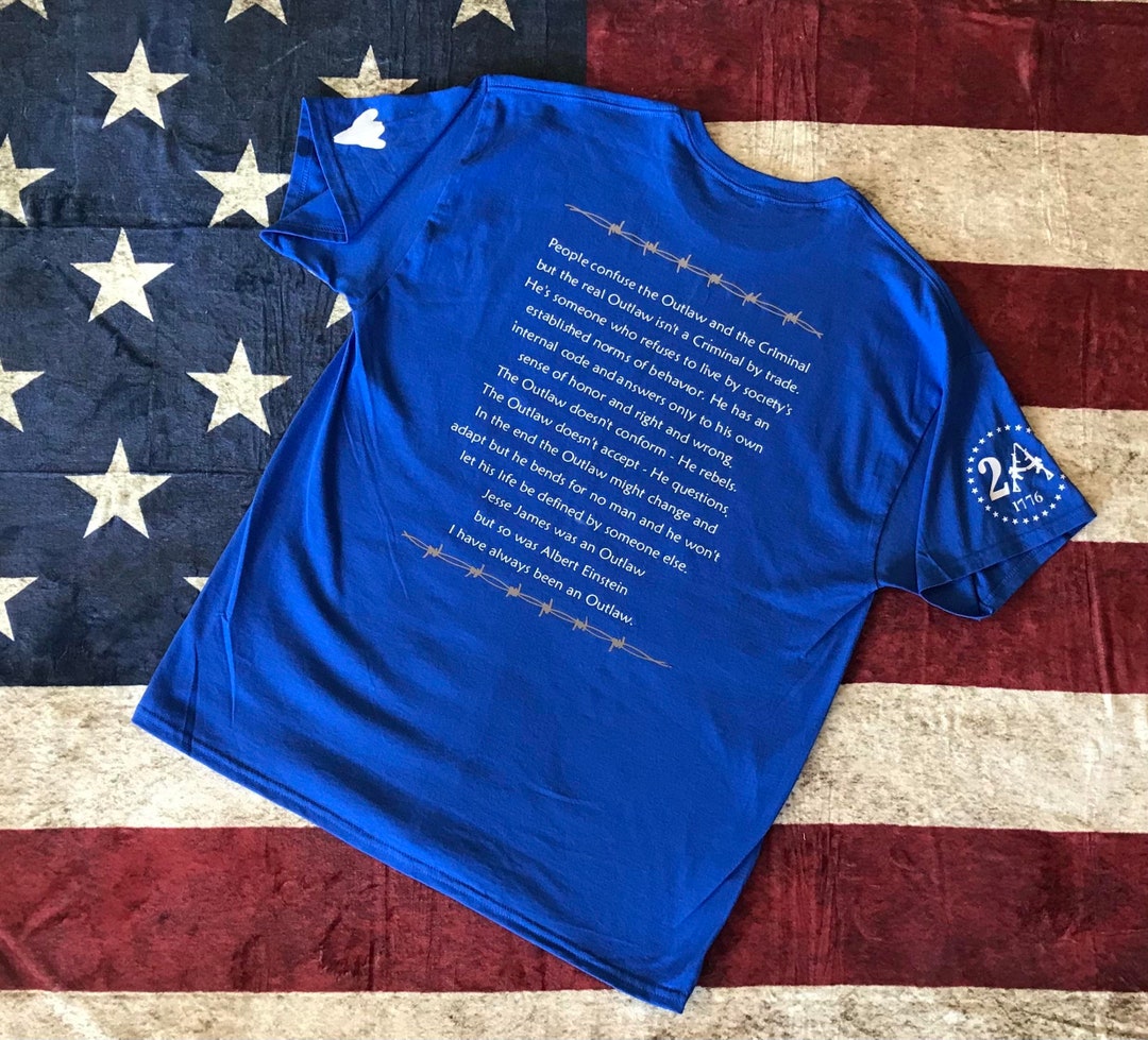 Outlaw Clothing Line Mens Xl T-shirt Outlaw Creed - Etsy