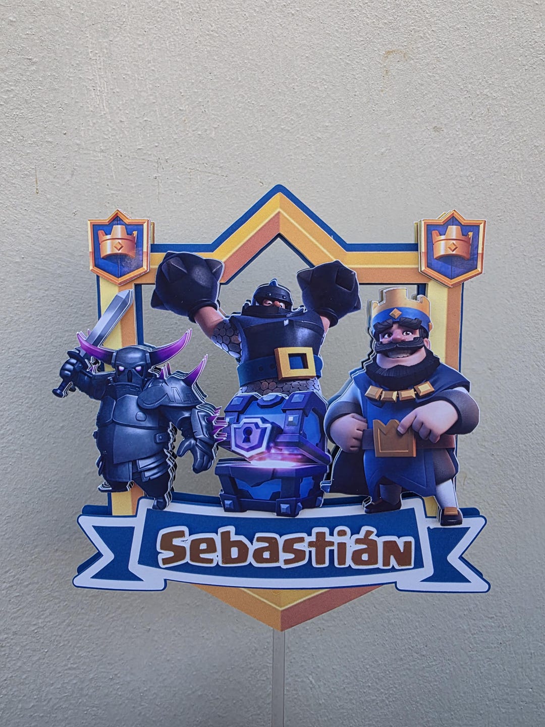 Clash Royale Cake Topper Personalized | Custom Birthday Cake Decoration ...