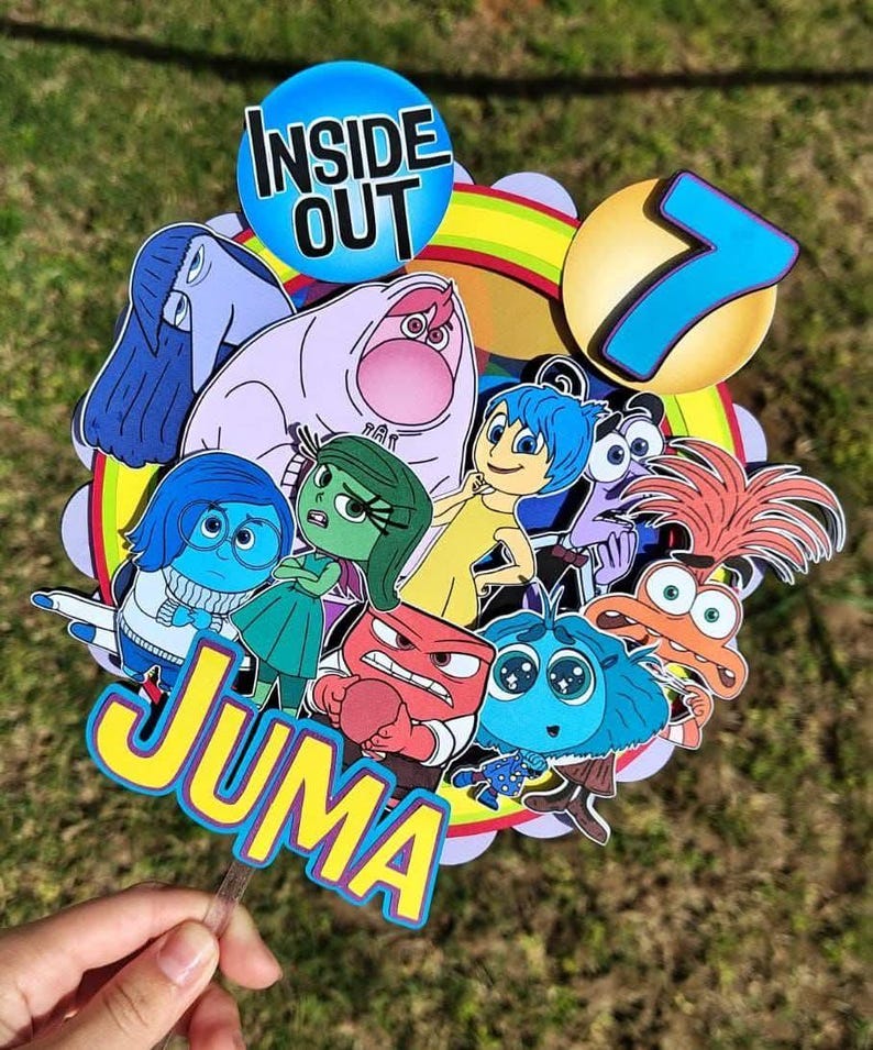 Inside Out Cake Topper - Etsy