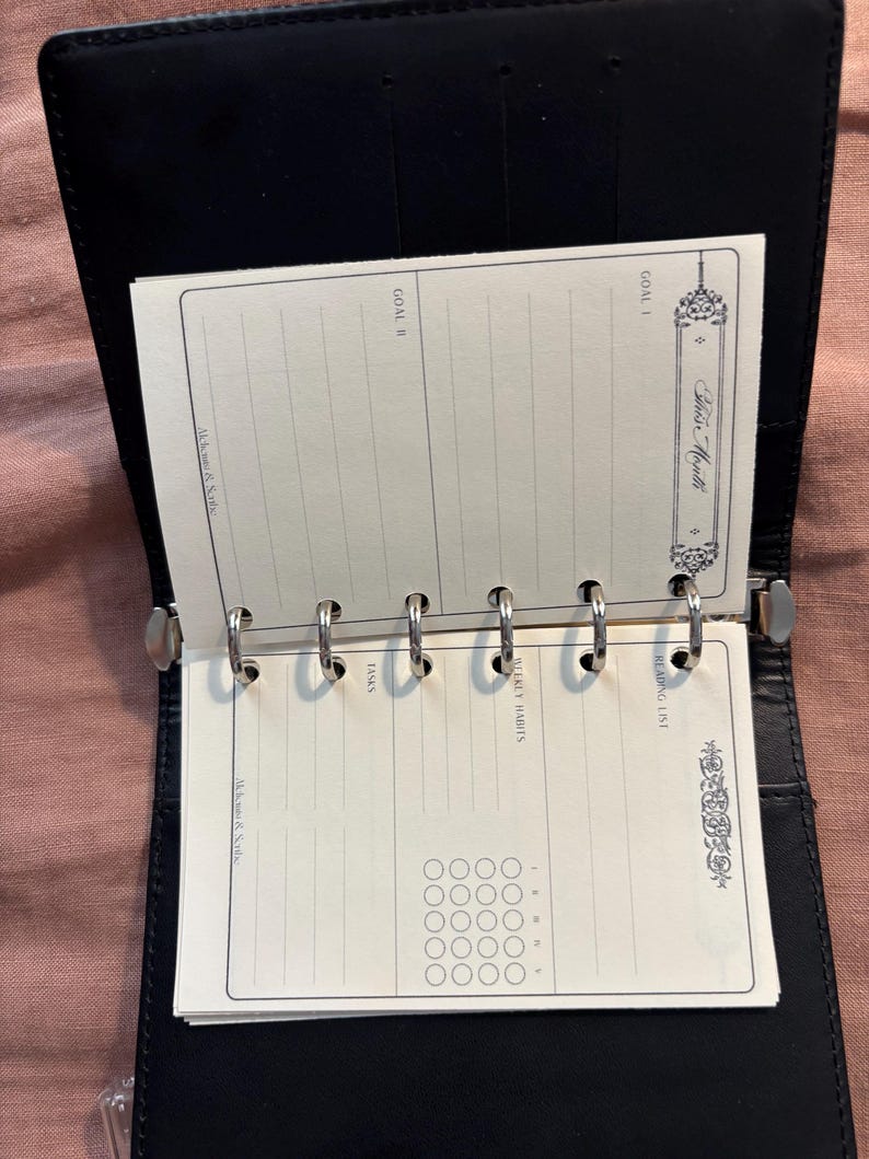 Filofax Pocket Planner Inserts: Monthly, Weekly, Wellness Tracker ...
