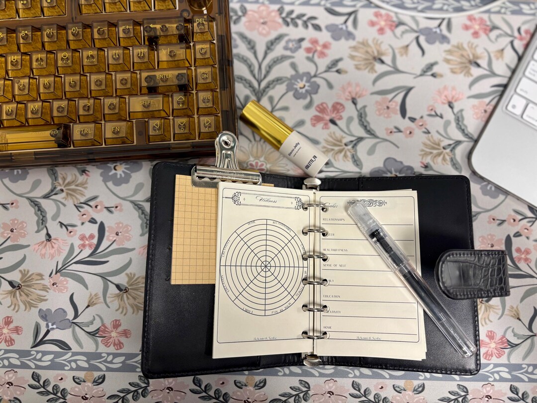 Filofax Pocket Planner Inserts: Monthly, Weekly, Wellness Tracker ...