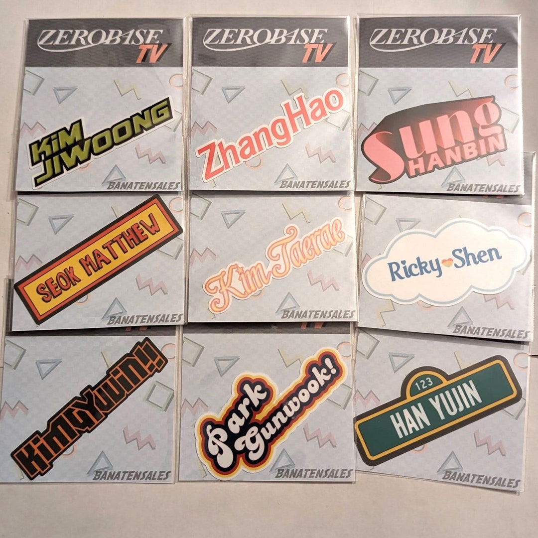 Zerobaseone "zerobasetv" Inspired Stickers OT9 - Etsy