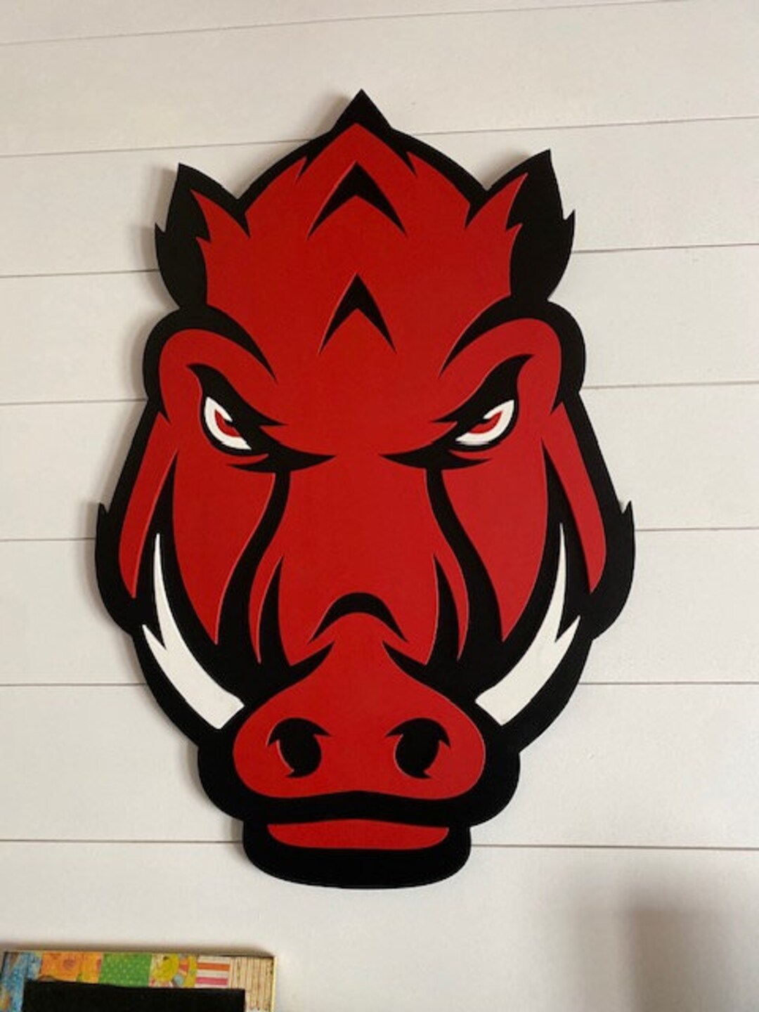 Arkansas Razorbacks Sign Front Facing Hog Officially Licensed College ...