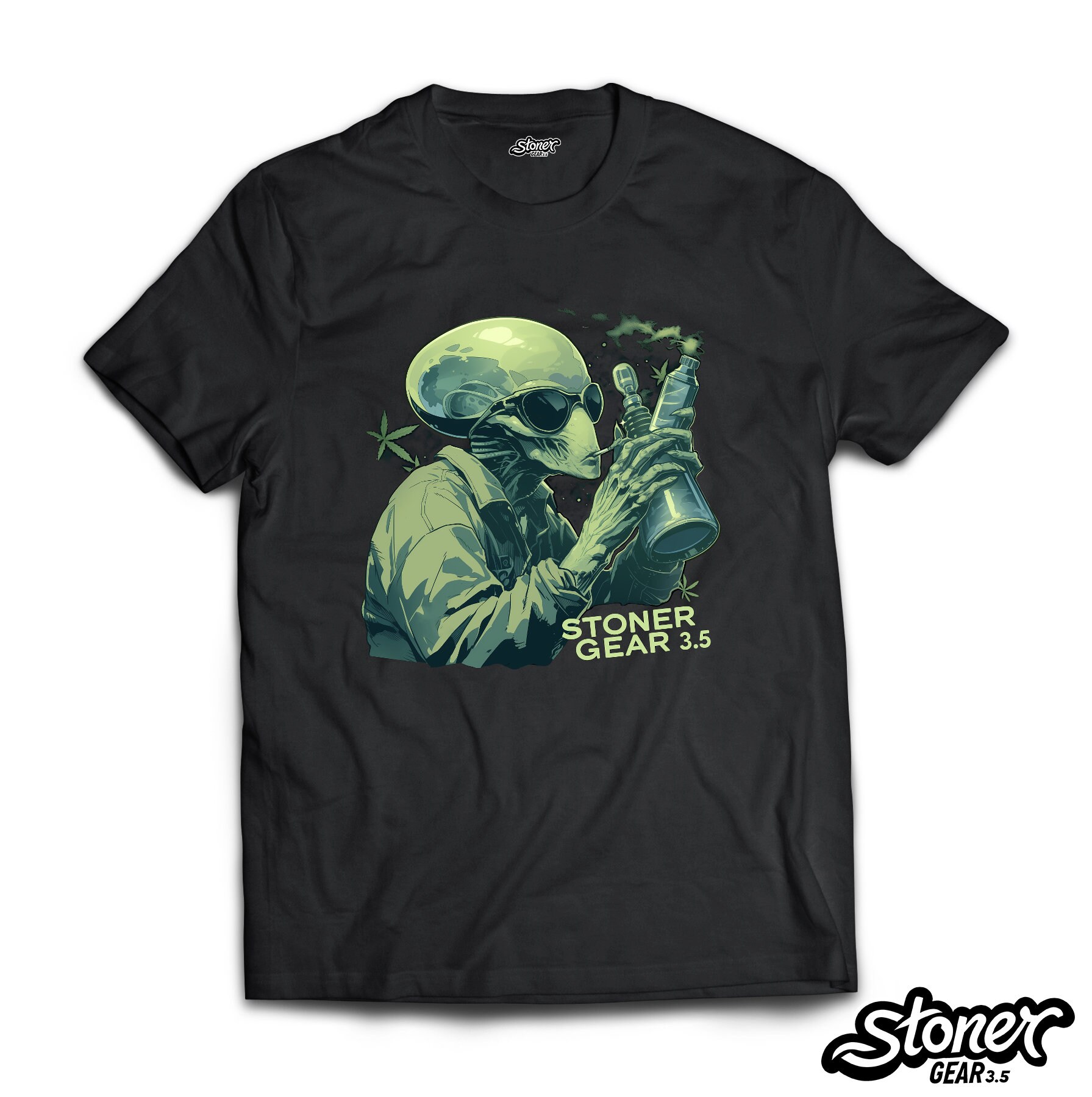 Alien Smoking Weed, Stoner Alien, Bong Smoker Unisex Stoner T-shirt - Etsy
