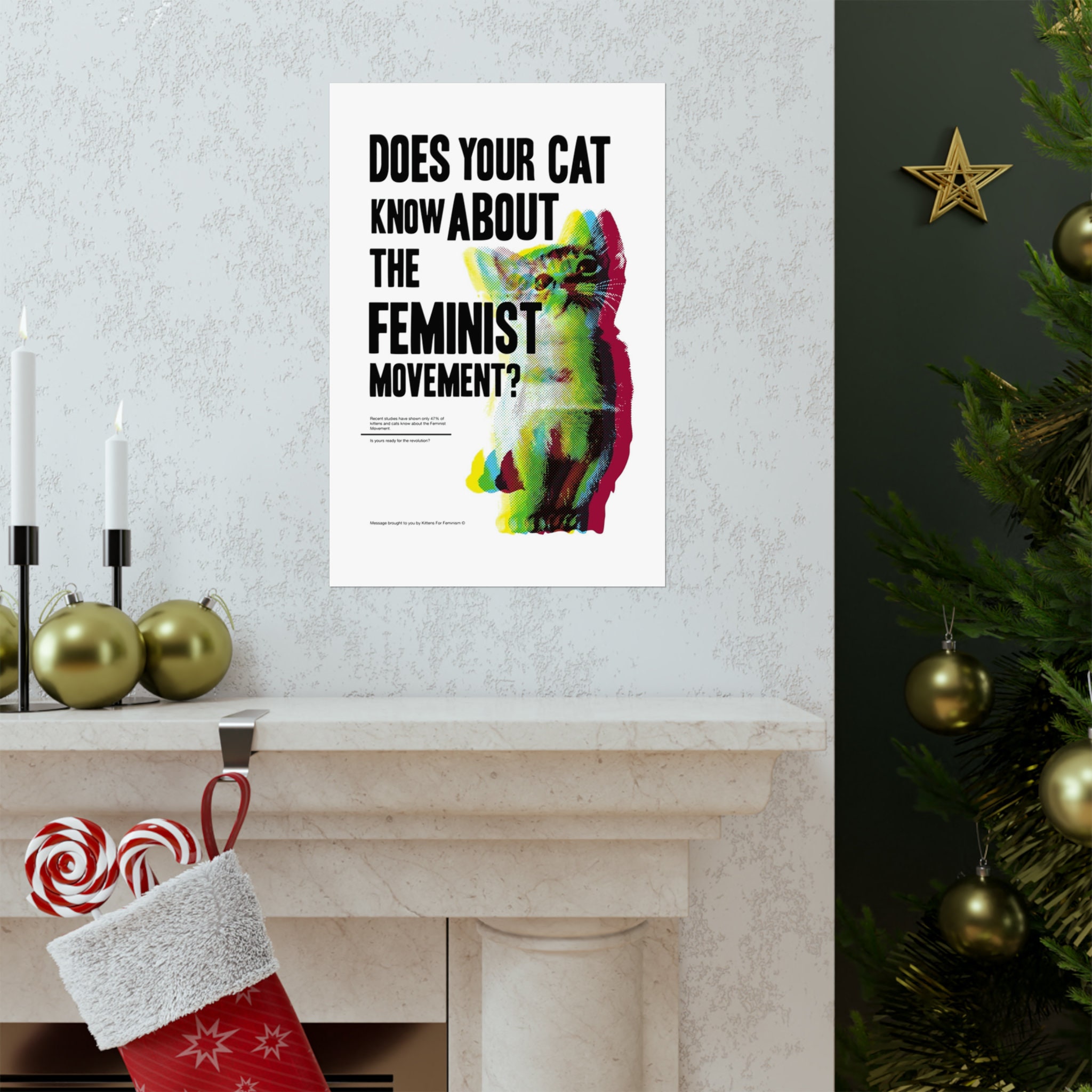 Cat Poster, Kiiten Poster, Feminism Posters, Your Cat Know Feminist ...