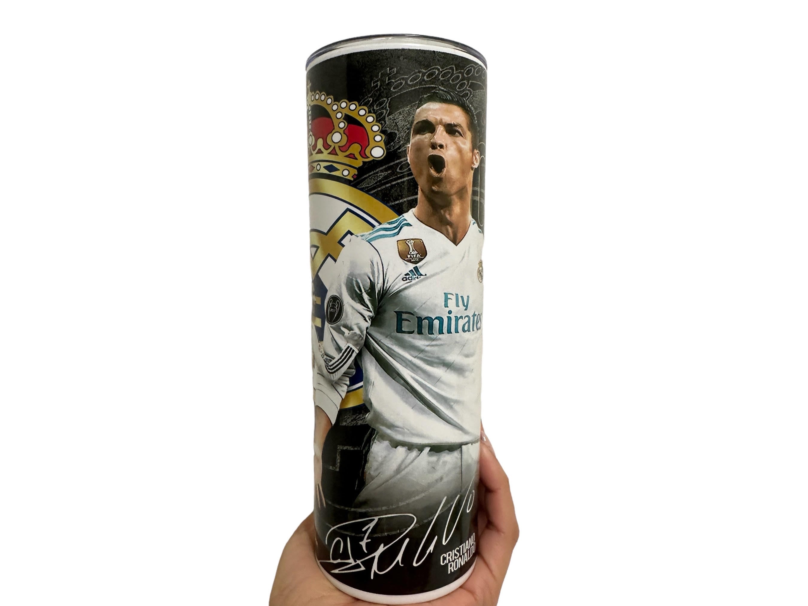 Tumbler Cup Cristiano Ronaldo Customized 20oz Bottle Drinkware Water ...