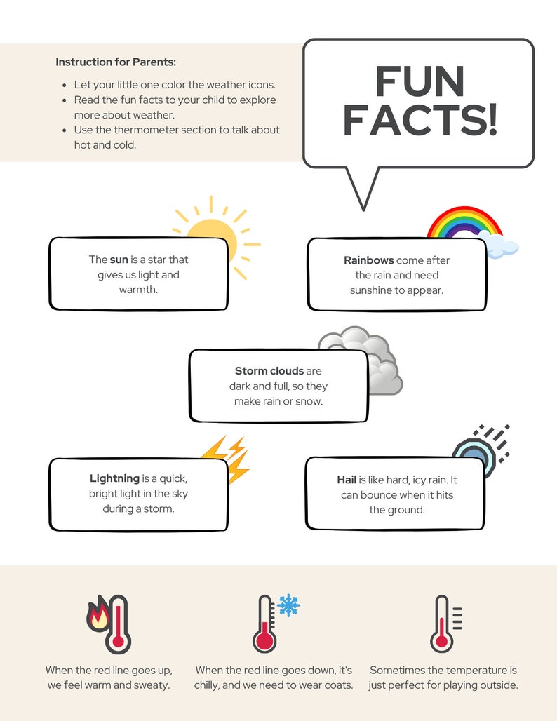 All About Weather Coloring Book - Etsy