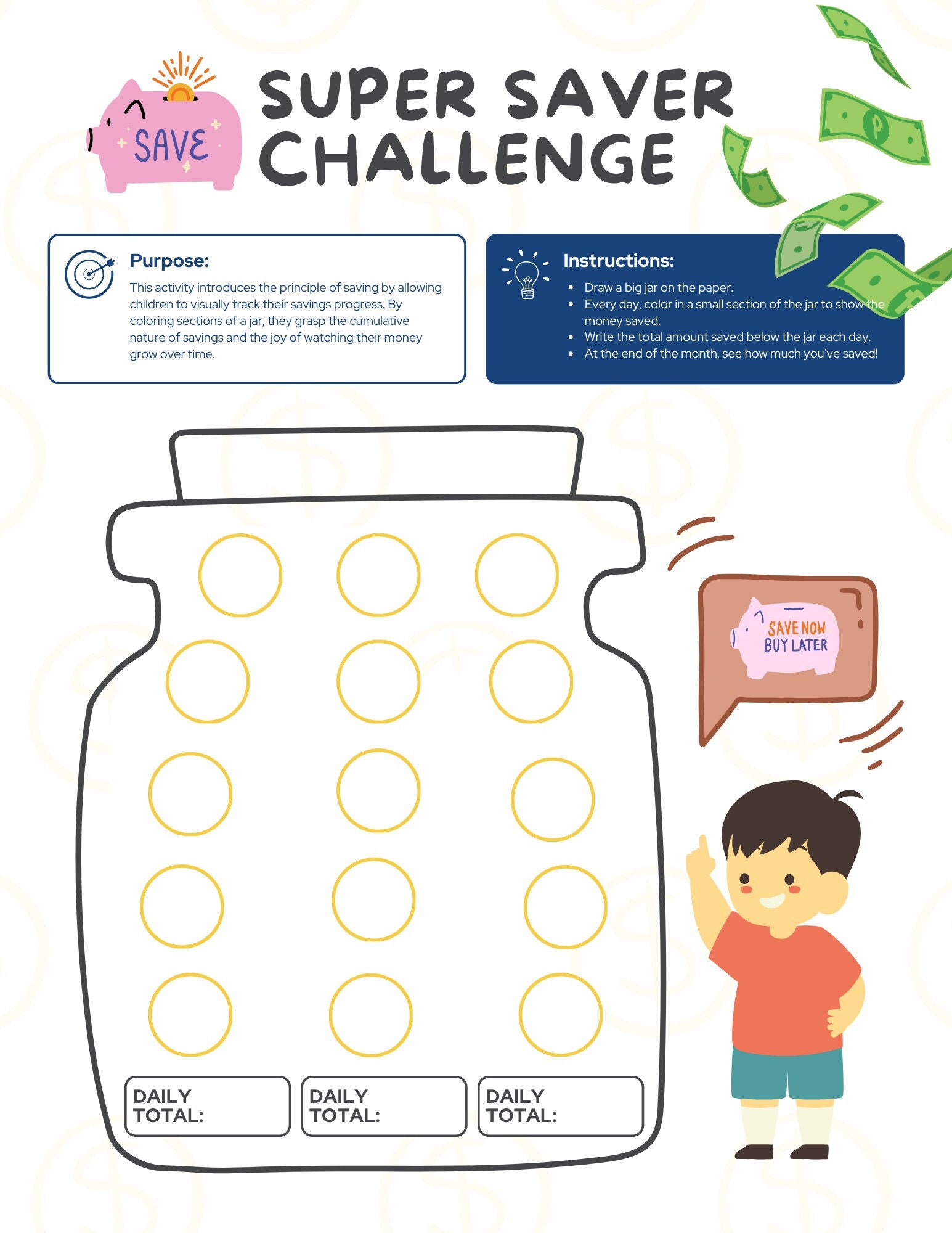 Save. Spend. Give. Money Management for Kids - Etsy