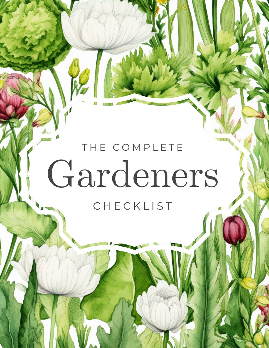 Gardening, Checklist, Spring, Vegetables - Etsy