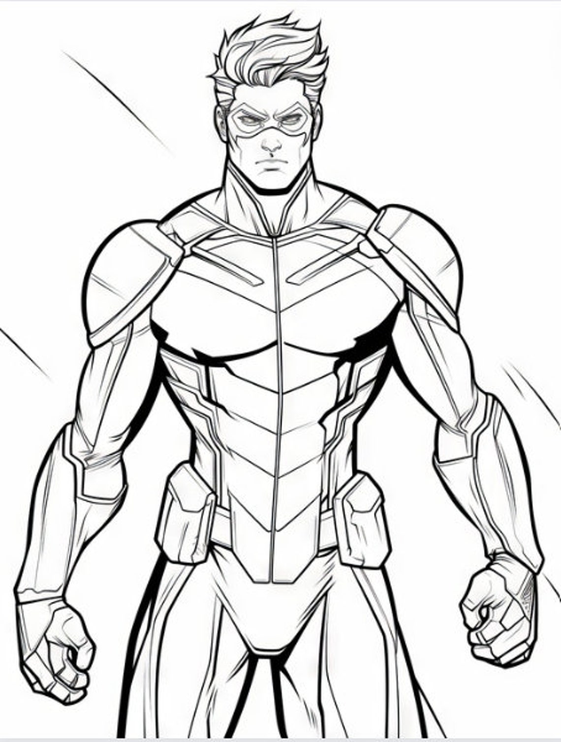 Superhero Coloring Book - Etsy