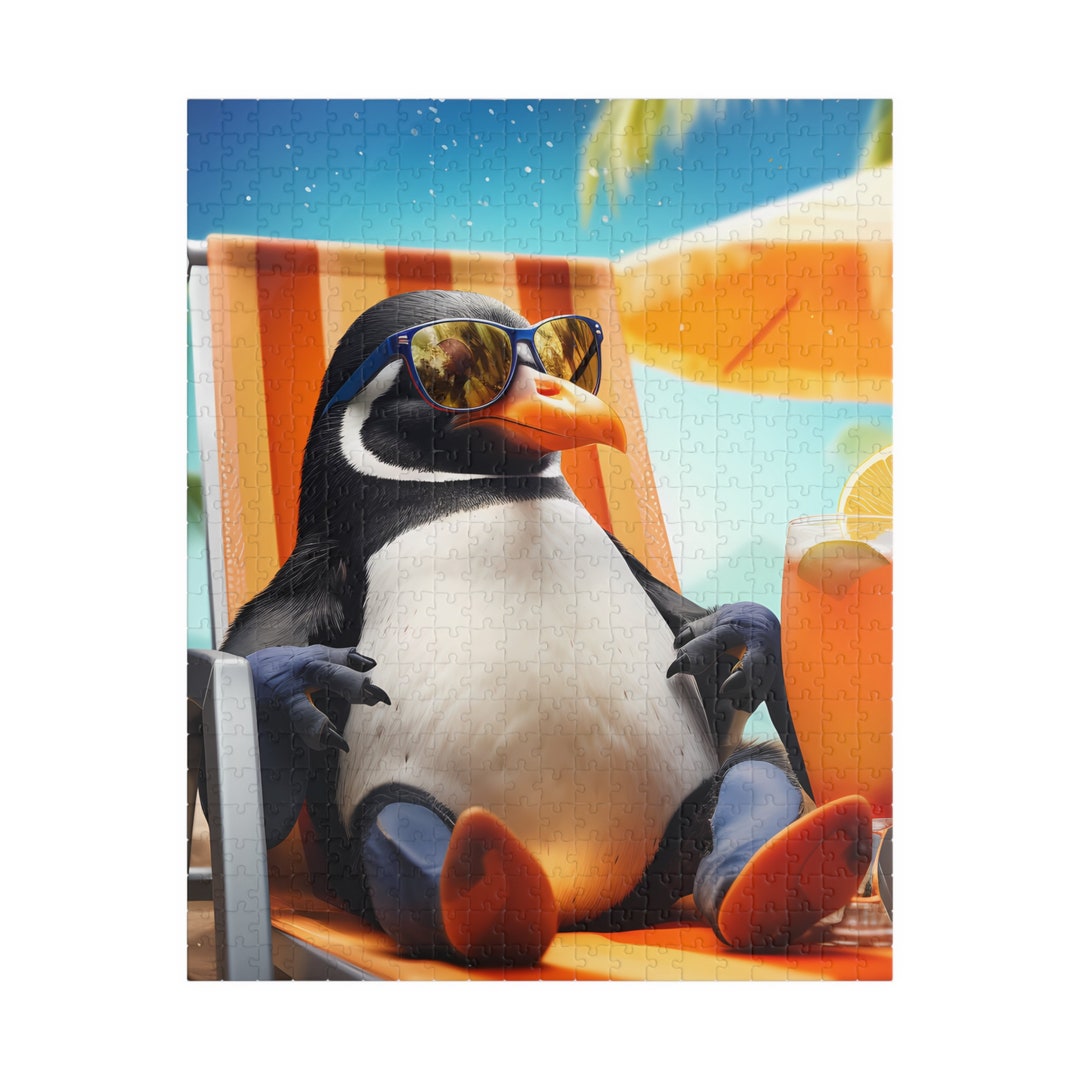 Penguin Chilling Puzzle - Etsy