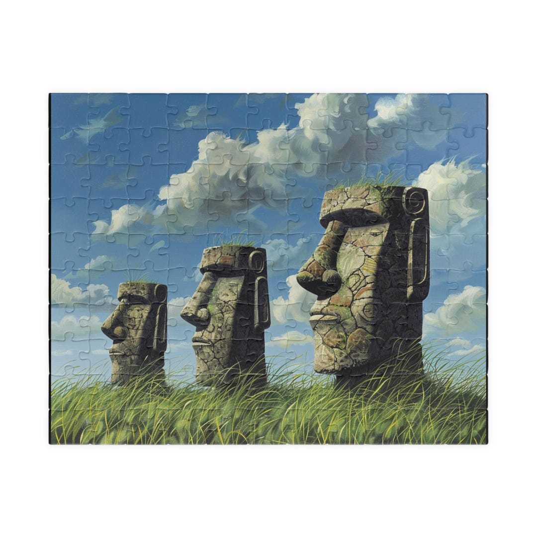 Moai Puzzle Art - 110, 252, 520, 1014-piece Jigsaw, Unique Home Decor ...