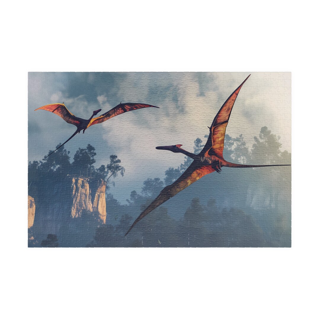 Pterodactyls in Flight Puzzle - Etsy