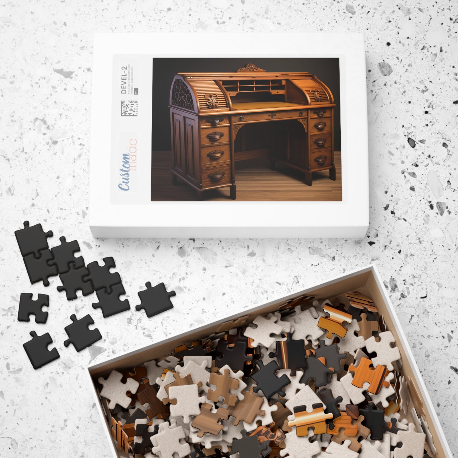 Rolltop Desk Puzzle - Etsy