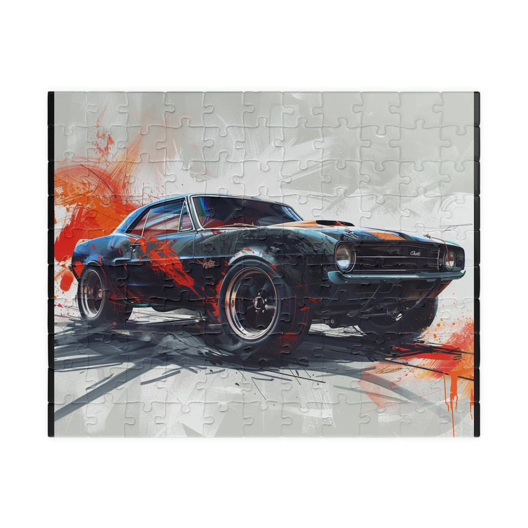 Camaro Muscle Car Jigsaw Puzzle - Classic Car Puzzle, Car Enthusiast ...