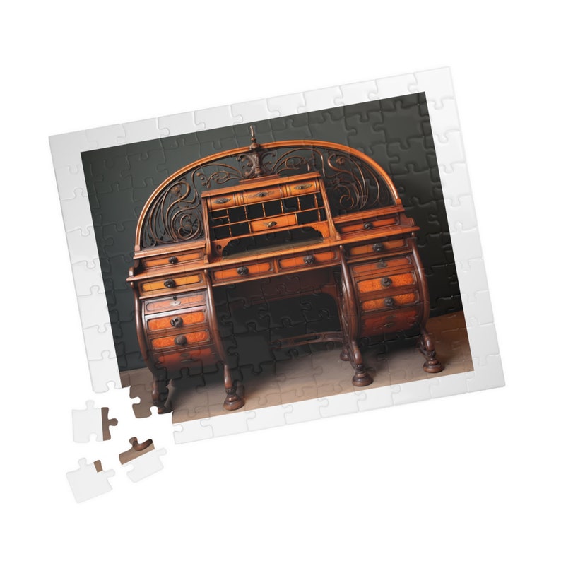 Antique Rolltop Desk Puzzle - Etsy