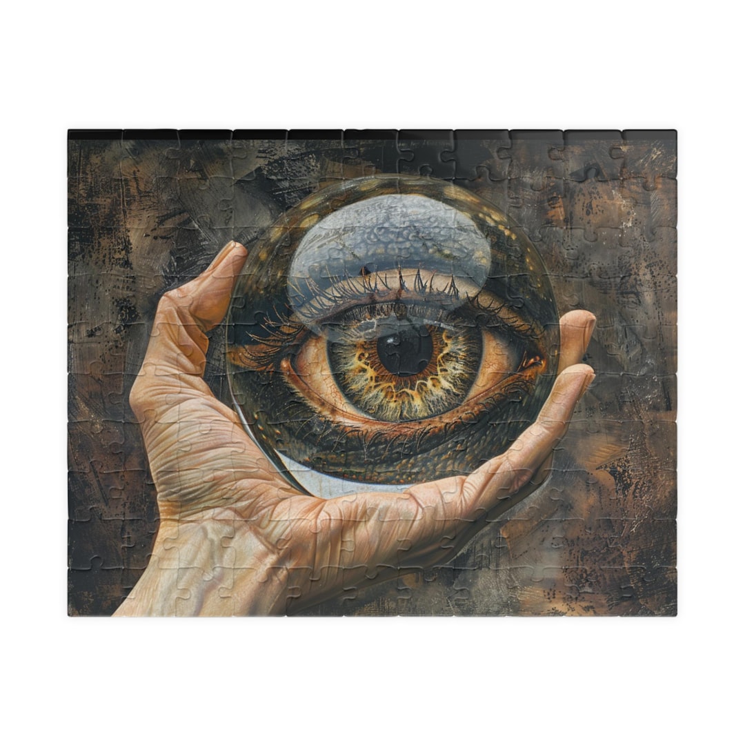 Glass Eye Puzzle, Stylized Visual Art Puzzle, Unique Jigsaw Puzzle ...