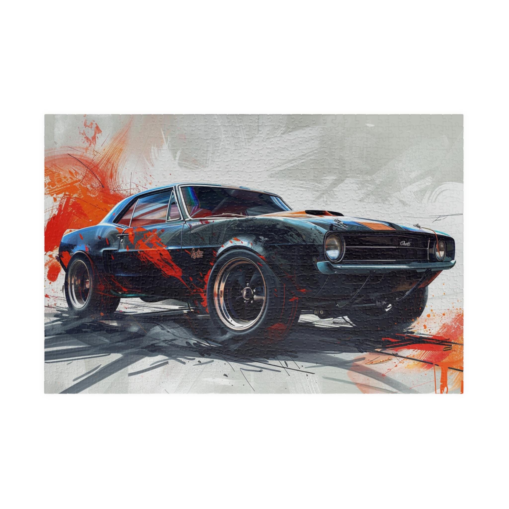 Camaro Muscle Car Jigsaw Puzzle - Classic Car Puzzle, Car Enthusiast ...