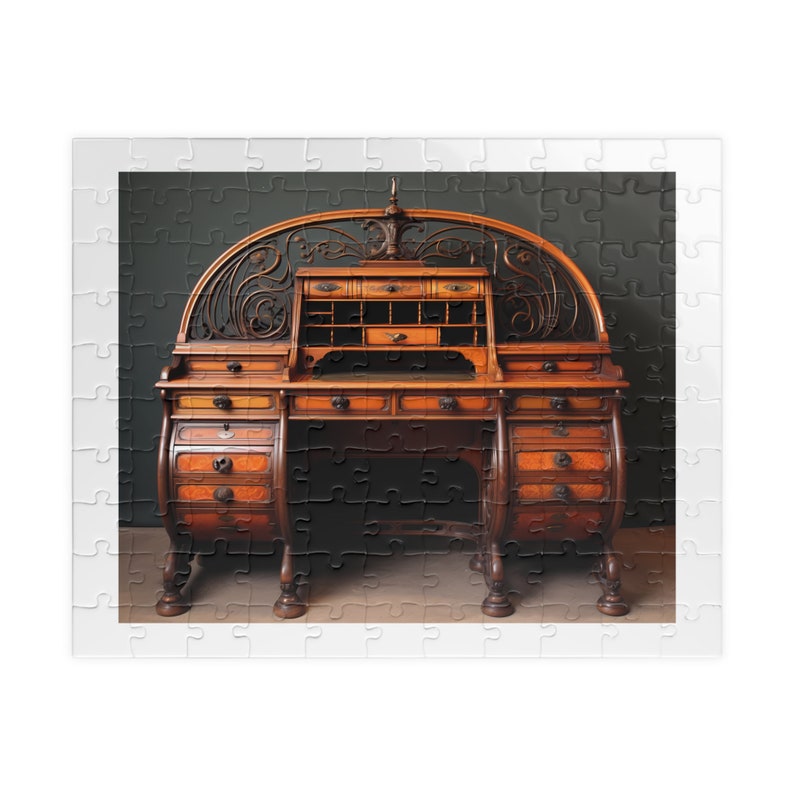 Antique Rolltop Desk Puzzle - Etsy