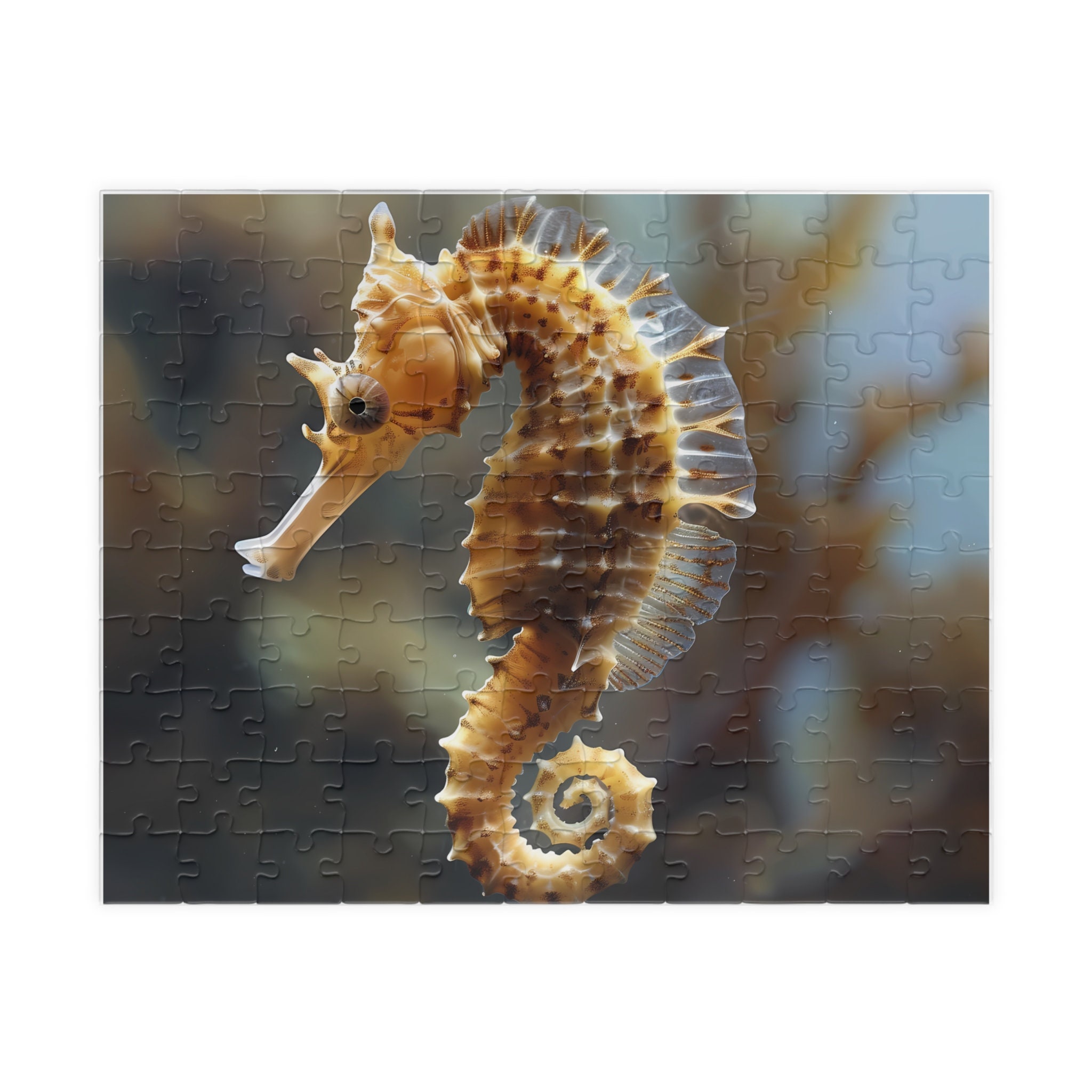 Yellow Seahorse Puzzle - Etsy