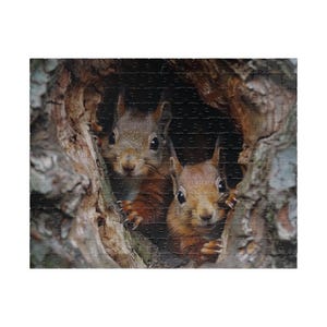 Jigsaw Puzzle, Squirrels in a Tree (110, 252, 520, or 1014 Pieces) - Etsy