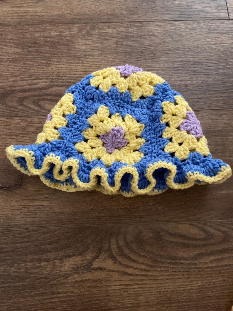 Granny Square Bucket Hat - Etsy