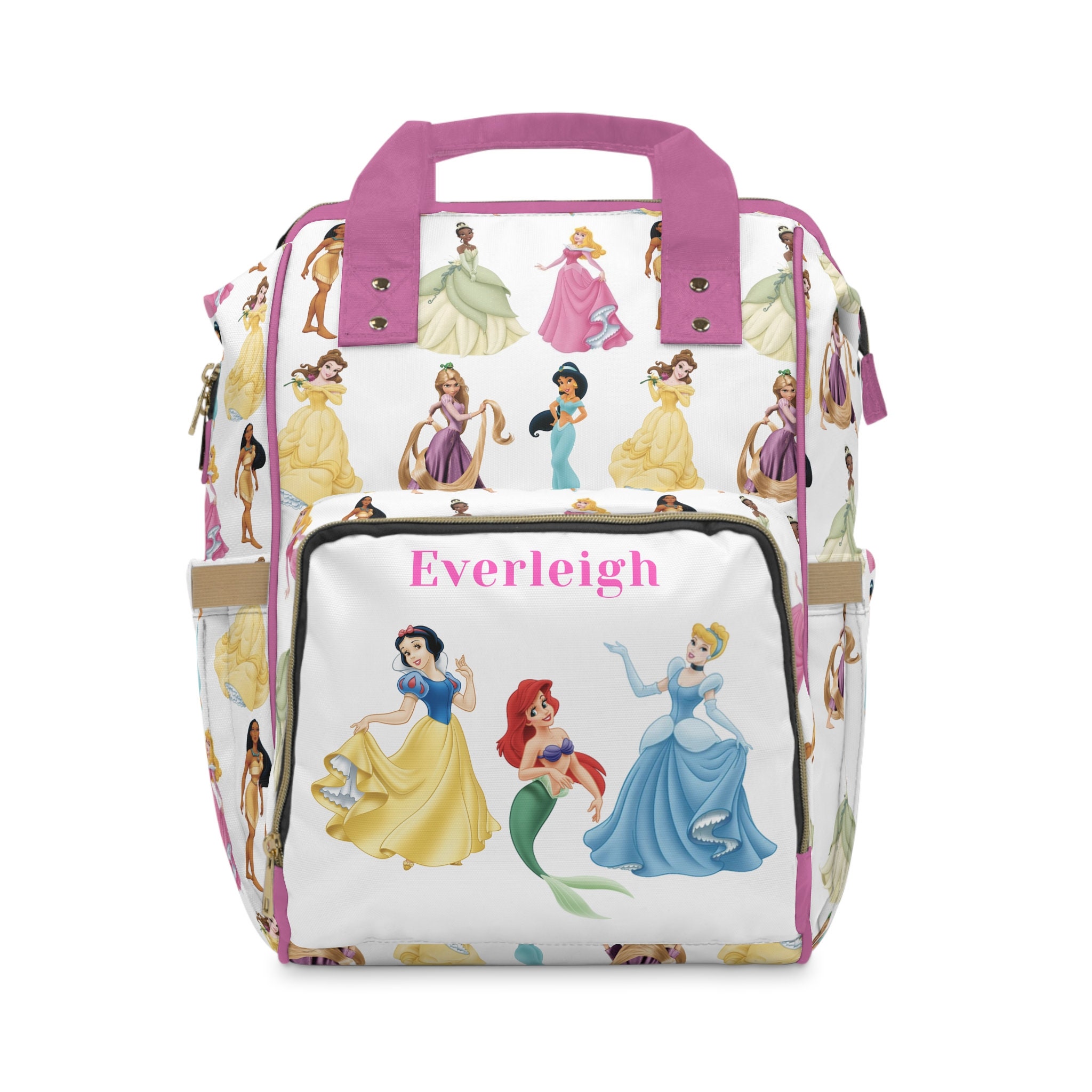 Disney Princess Multifunctional Backpack Personalized Disney School Bag ...