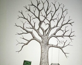 Fingerprint Tree, Printable Instant Download, Anniversary, Guest Book ...