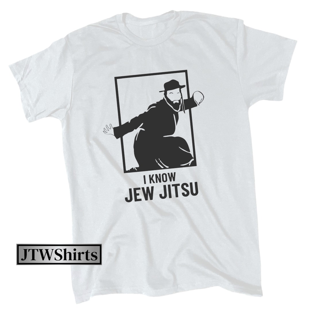 I Know Jew Jitsu Men's Funny T-shirt - Cotton - Gift - Crew - Silly ...