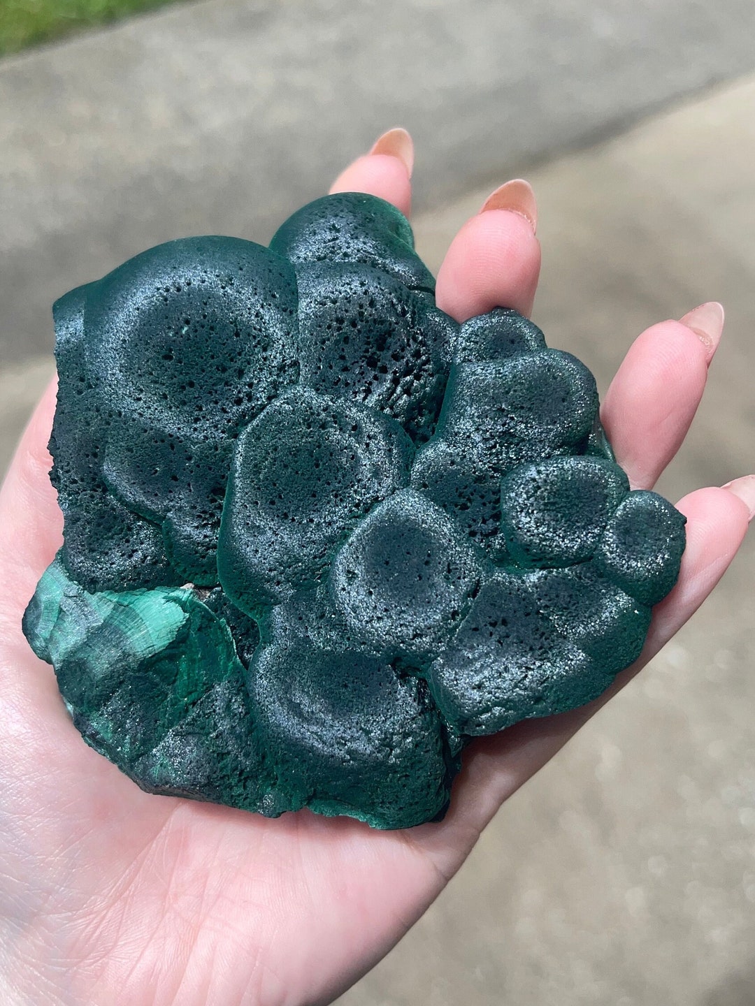 Botryoidal Cat Eye Fibrous Malachite From the Congo - Etsy